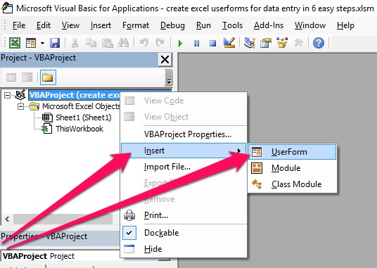 एमएस एक्सेल में यूजरफॉर्म क्या है Userform In Ms Excel In Hindi What Is Use Of Explain